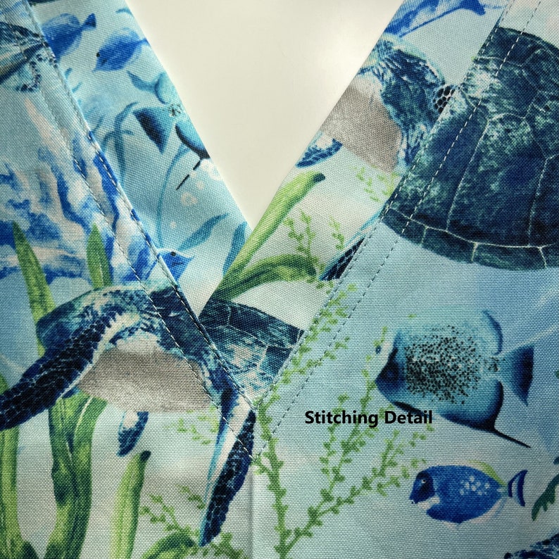 Turtles Totally Tropical in Royal Blue Batik Custom Made - Etsy