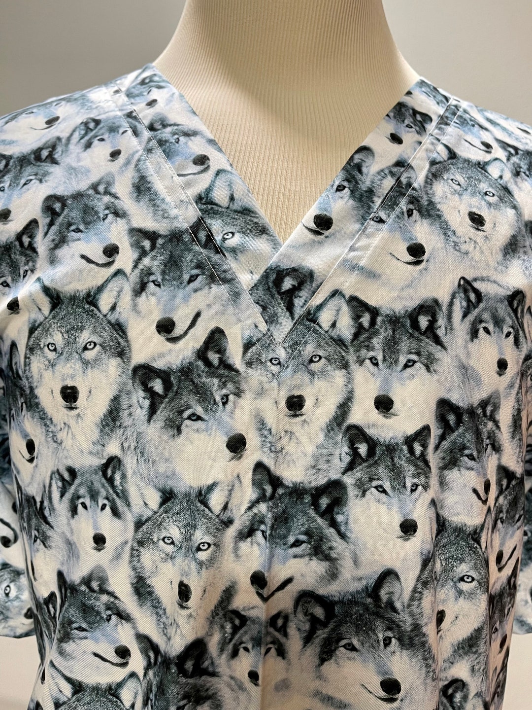 A Pack of Wolves - Custom Made Unisex Men Women Scrub Tops Nursing ...