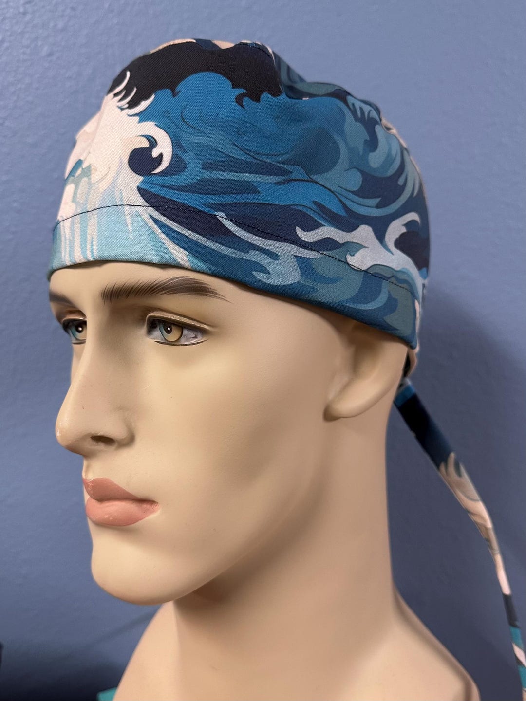 Japanese Prints - Scrub Cap Men Women Custom Made Hat Healthcare ...