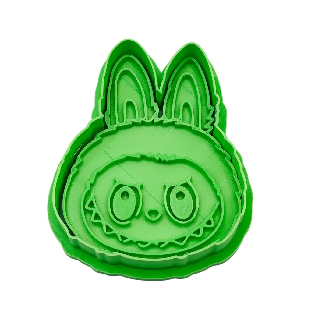Custom 3D Printed Labubu Cookie Cutter & Imprint Stamp Set (head and ...