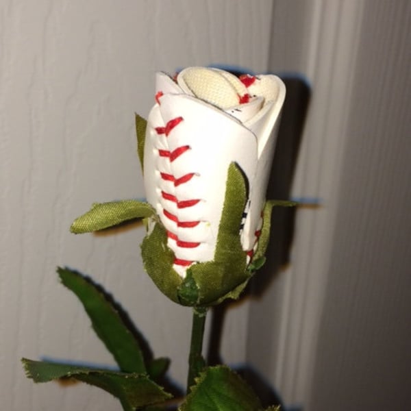 Baseball Rose - Etsy