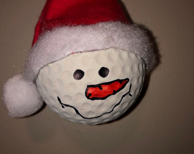 Golf Snowman Ornament - Etsy