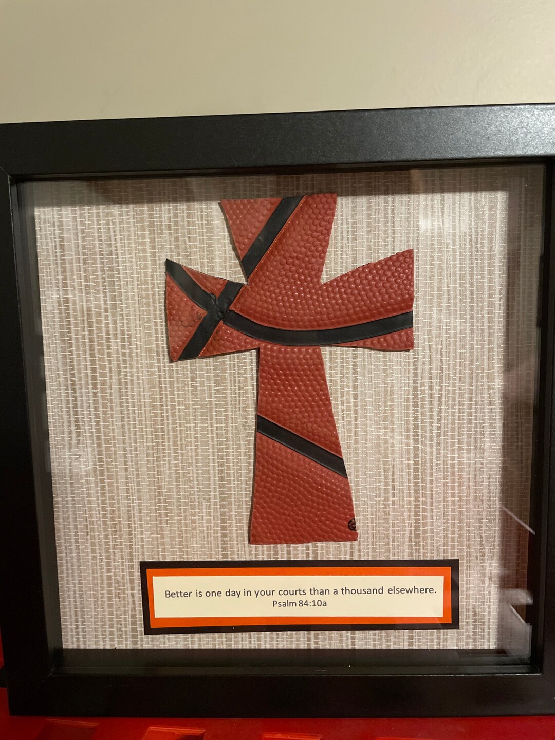 Shadow Box - Basketball Cross - Etsy