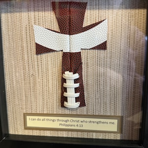 Shadow Box - Football Cross - Etsy
