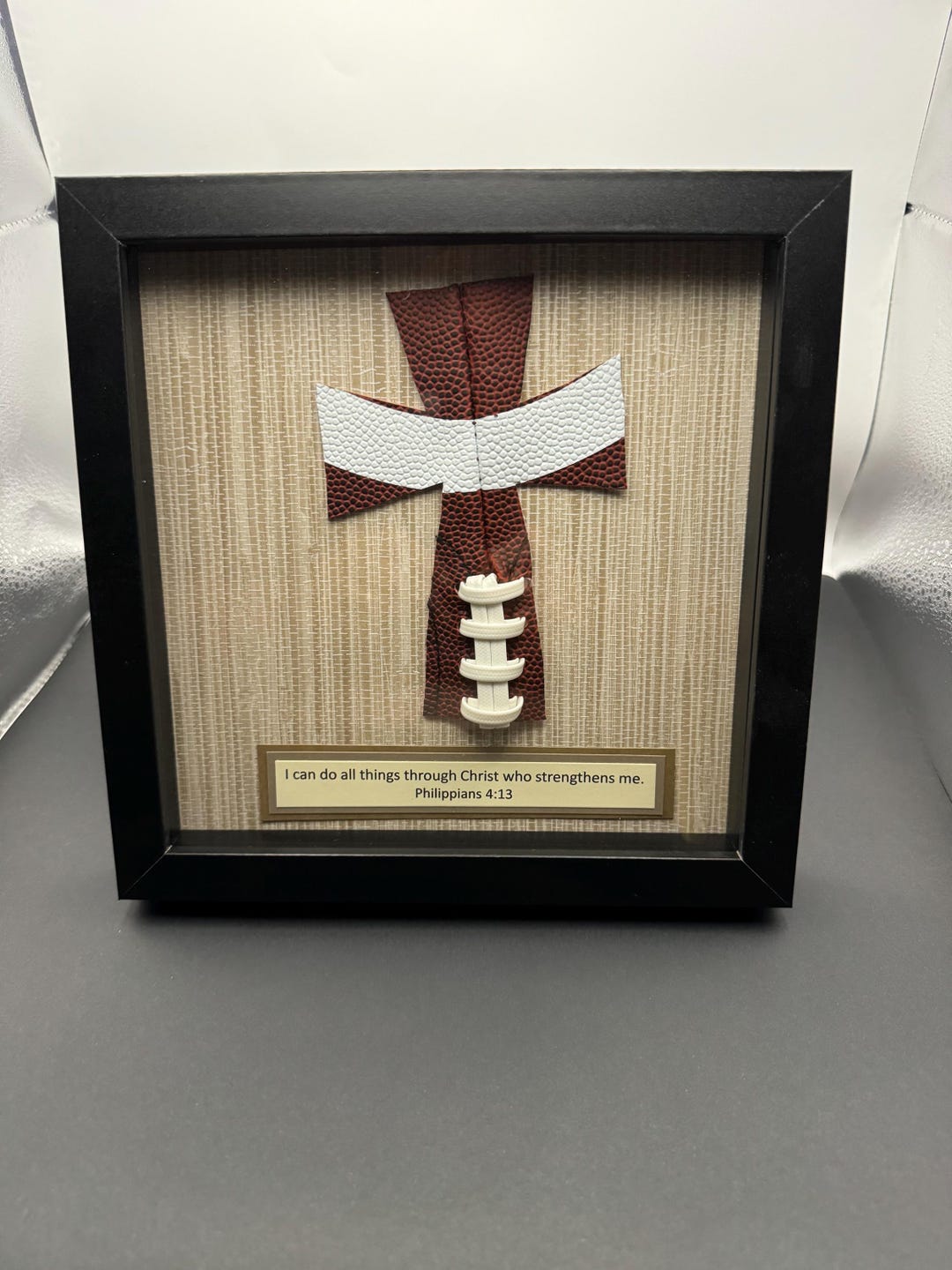 Shadow Box - Football Cross - Etsy