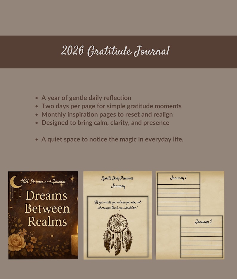 2026 Daily Gratitude Journal - Etsy