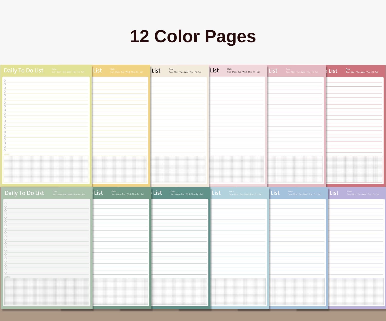 Daily to Do List Goodnotes Template, Digital Daily to Do List, Undated ...