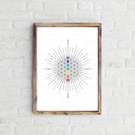 Chakra Art Chakra Print Seed of Life Print Seed of Life | Etsy
