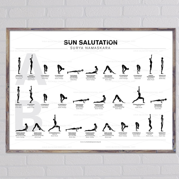 Sun Salutation Poster - Etsy
