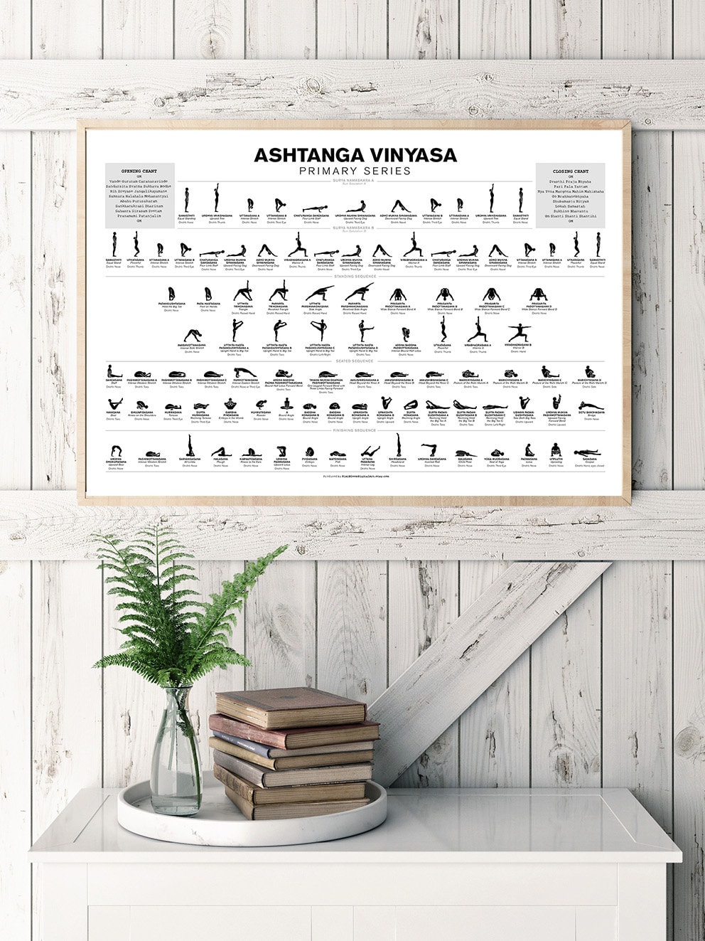 Ashtanga Primary Series Ashtanga Yoga Print Asana Print | Etsy