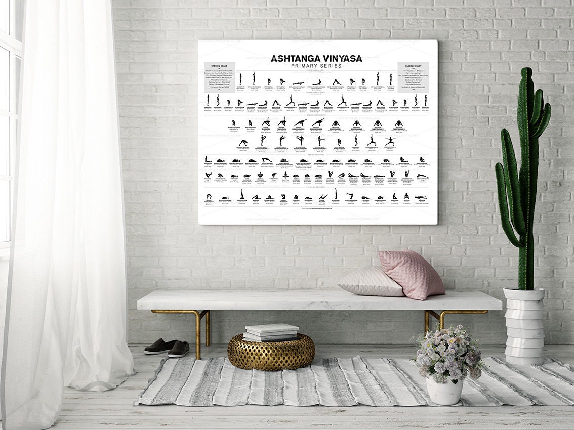 Ashtanga Primary Series Ashtanga Yoga Print Asana Print | Etsy