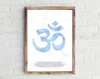 Om Symbol Print - Etsy
