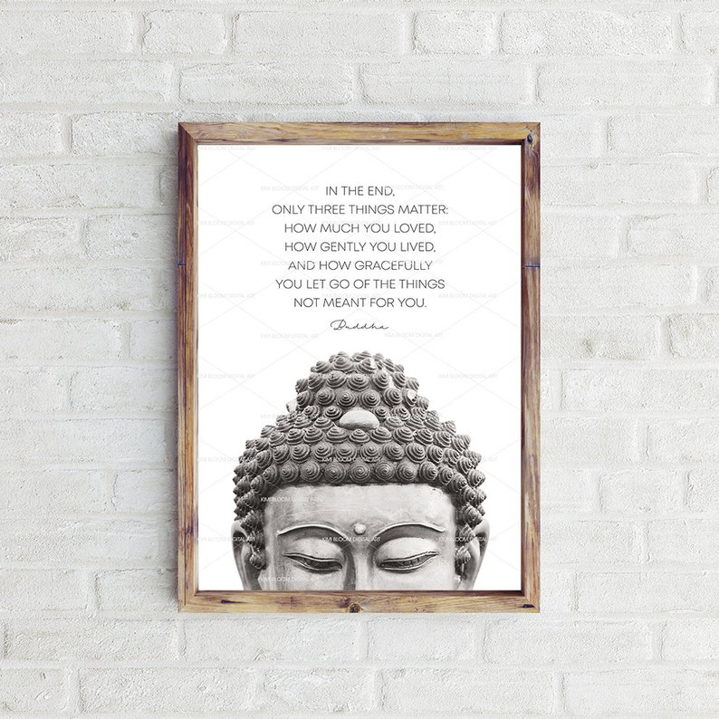 In the End Only 3 Things Matter... Buddha Quote Buddha Wall - Etsy In the End Only 3 Things Matter... Buddha Quote Buddha Wall - Etsy