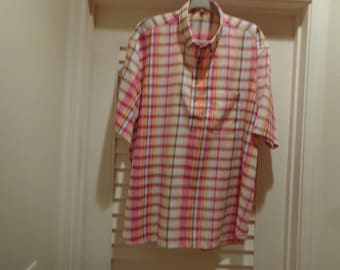Mens Authentic Bleeding Madras Shirt - Etsy