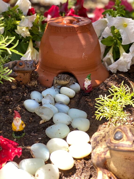 Toad House Garden Terra Cotta Pottery Toad in the Hole - Etsy