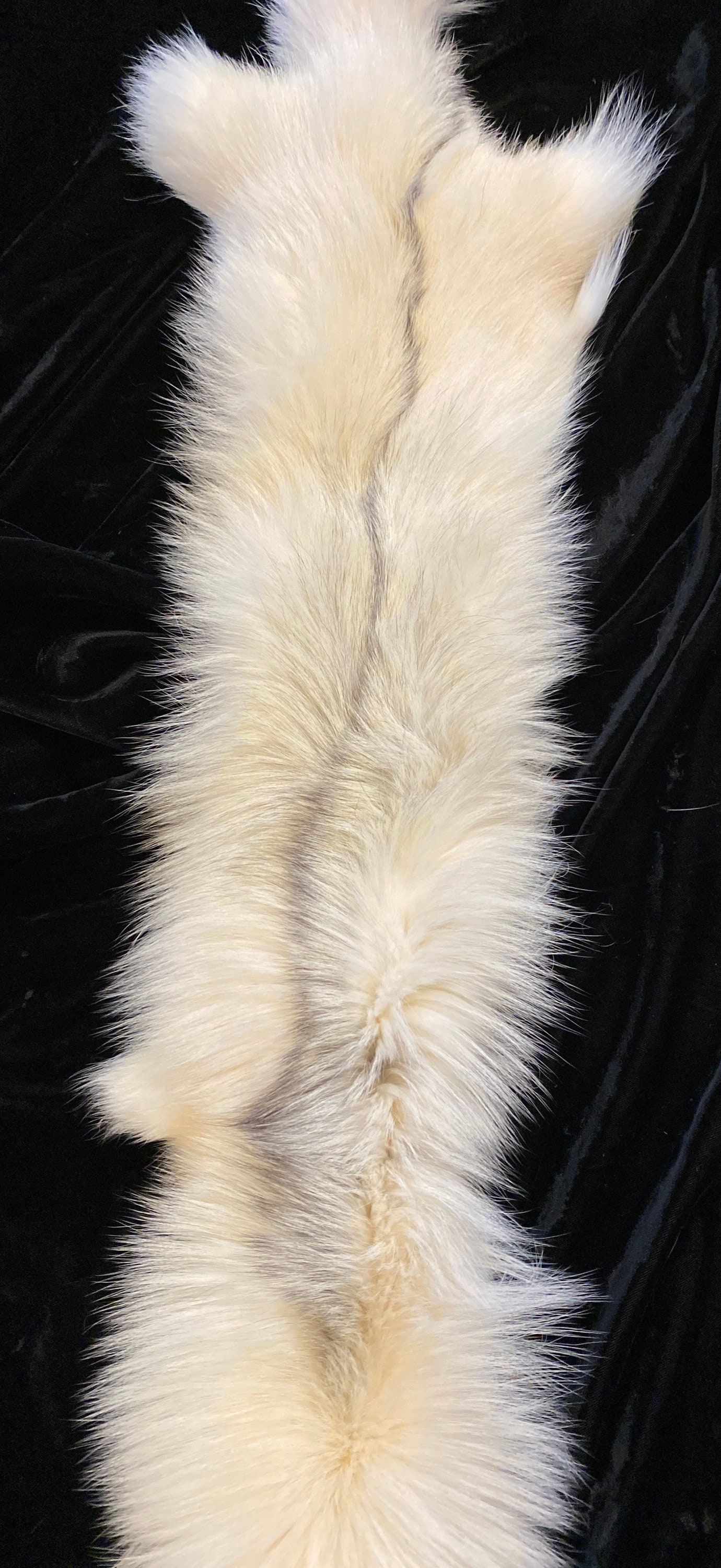 Vintage Full Fox Fur Wrap Stole Shawl Scarf White Wedding - Etsy