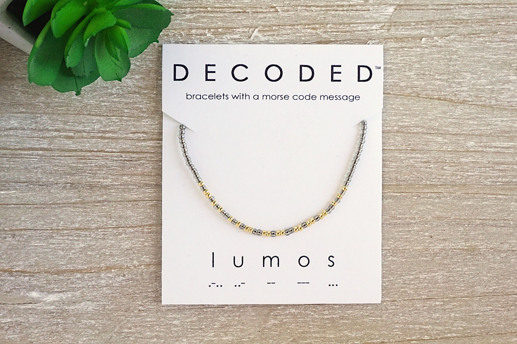 LUMOS Morse Code Bracelets Latin Words Morse Code | Etsy