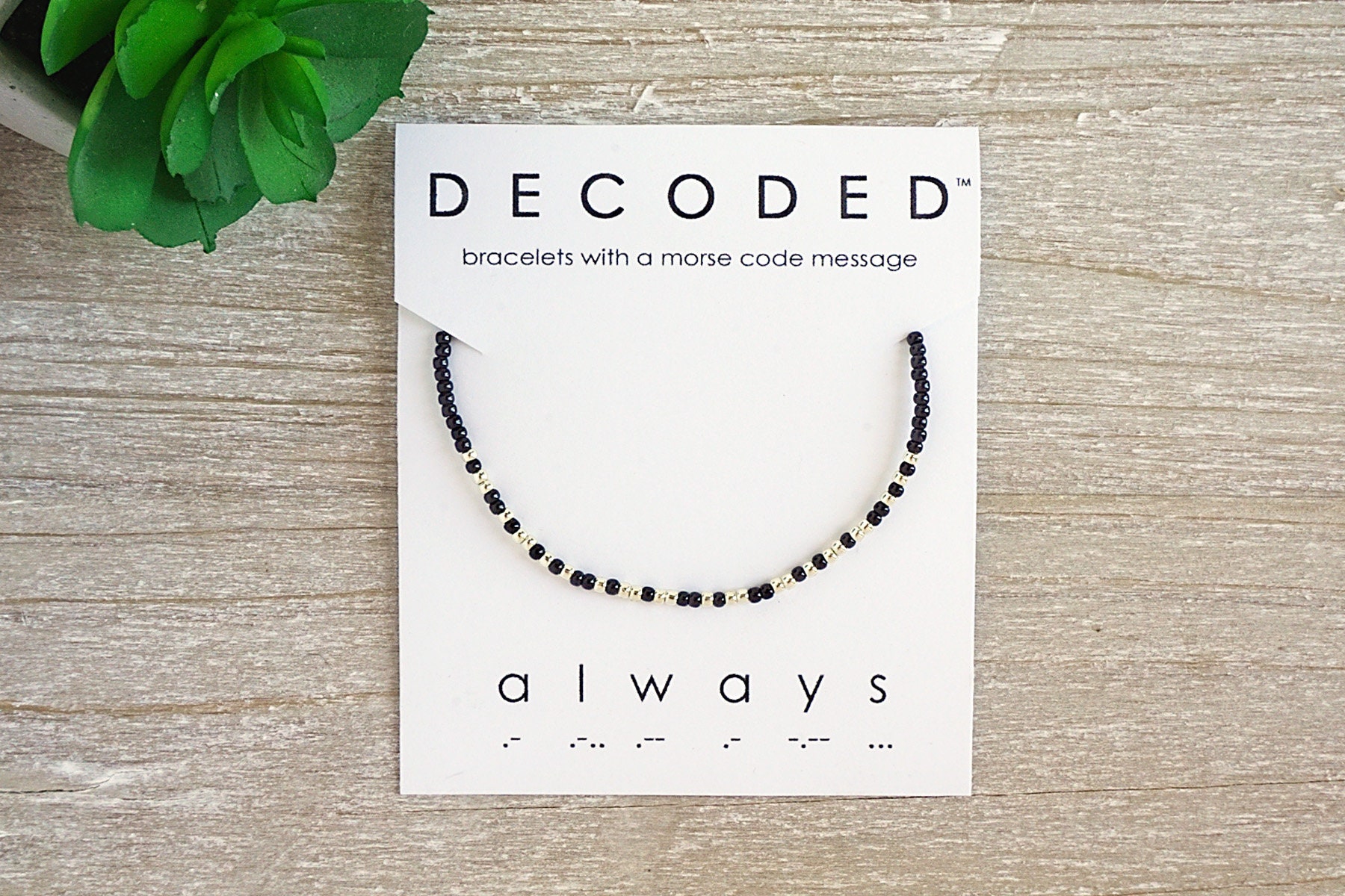 ALWAYS Morse Code Bracelets Gifts for Book Lovers Mantra - Etsy