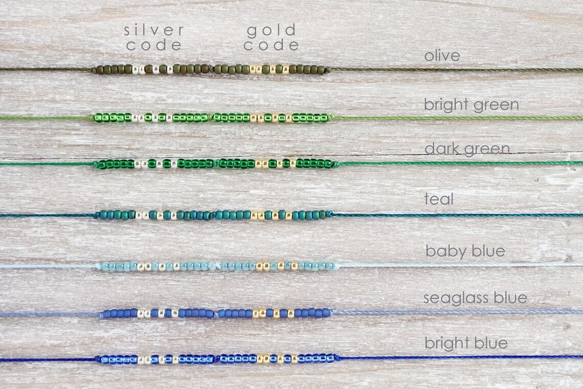 CUSTOM BUNDLES - Morse Code Bracelet - Personalized Morse Code Jewelry ...