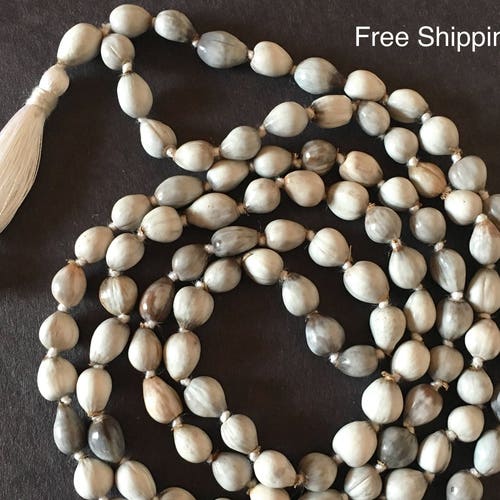 Vaijayanti Mala Beads Necklace Vaijanti Seeds Beads 108 India | Etsy