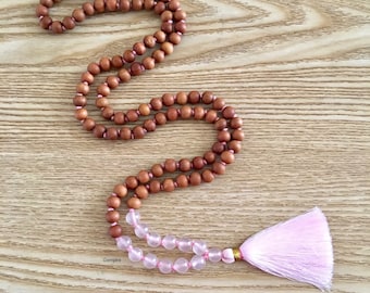 Rose Quartz Mala | Etsy