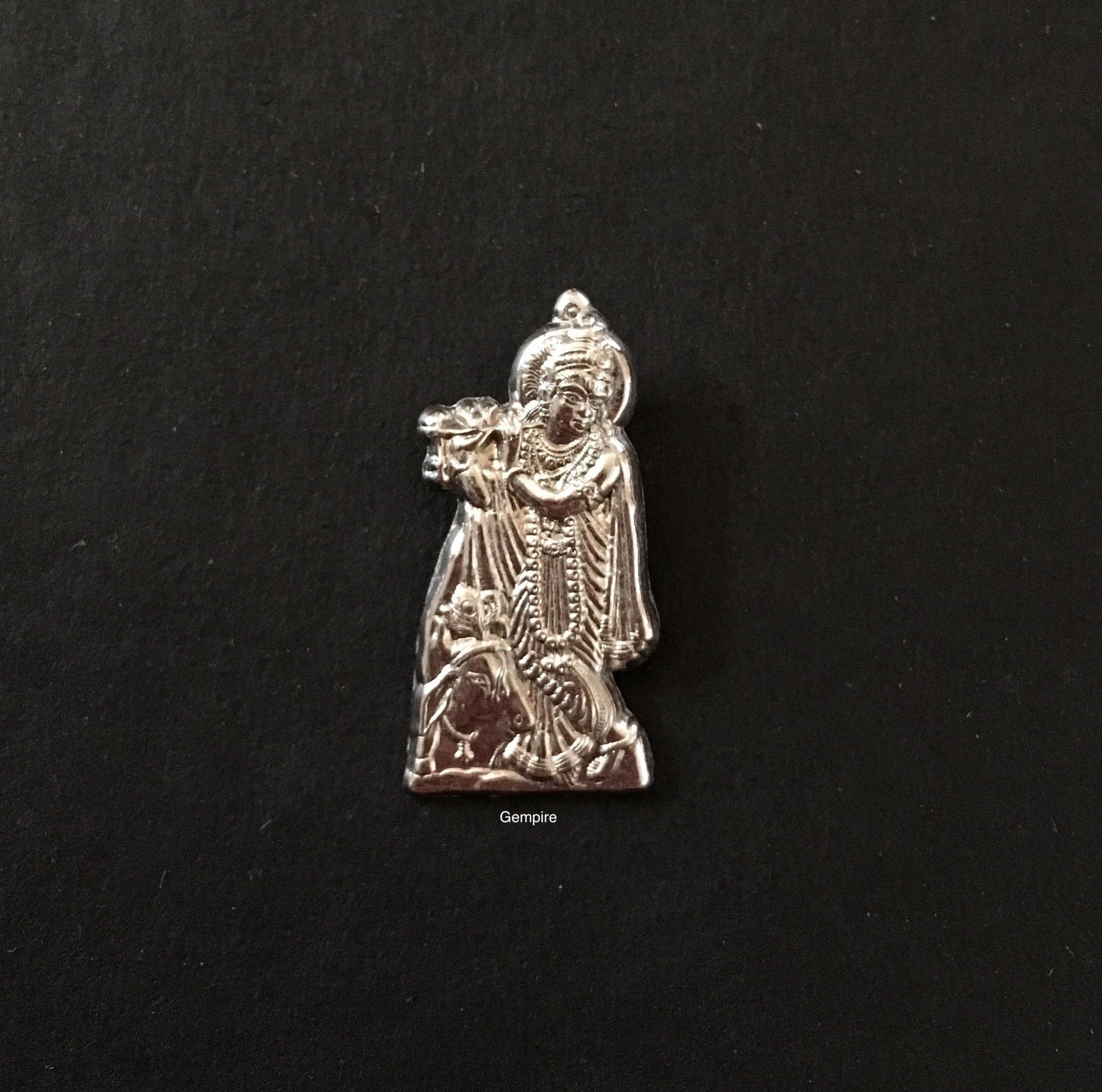 Silver Krishna Pendant 925 Sterling Silver Krishna Charm | Etsy