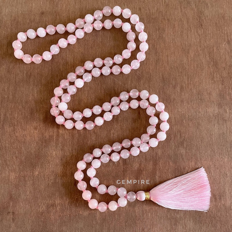Rose Quartz Mala - Etsy