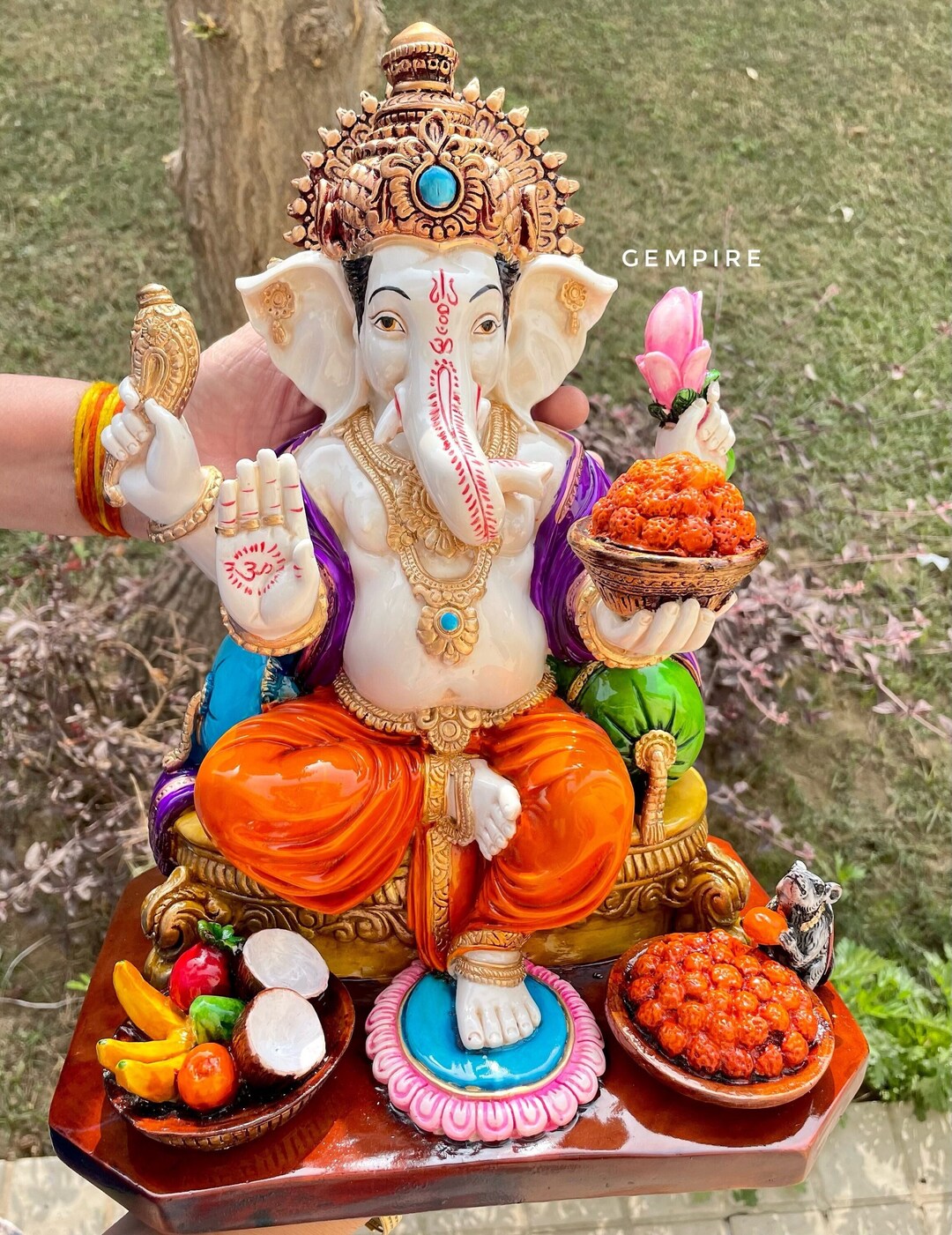 Lord Ganesha Statue 12.5 Big Size Ganesh Sculpture, Ganpati Figure ...