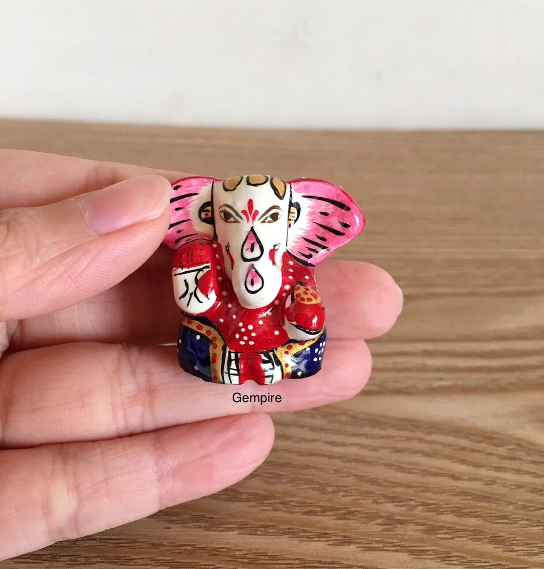 Small Ganesha Statue 1.25", Mini Lord Ganesh Idol, Car Ganesha Altar ...
