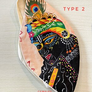 Prayer Bag Hand Painted Design -japa Mala Bag With Zip, Zippered ...