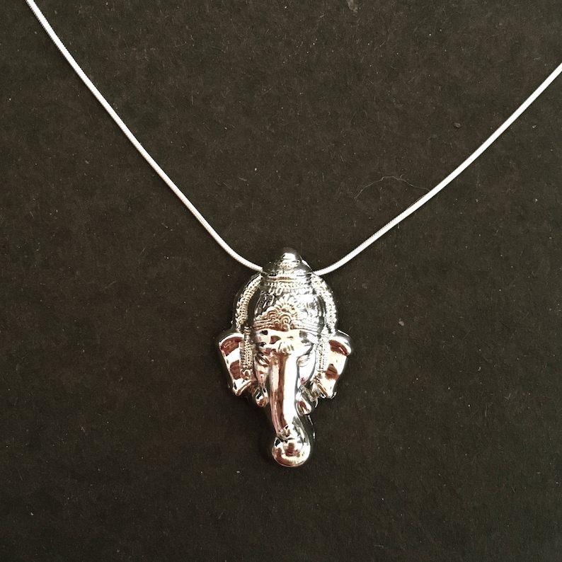 Sterling Silver Ganesha Pendant Silver Ganesh Charm Ganesha - Etsy