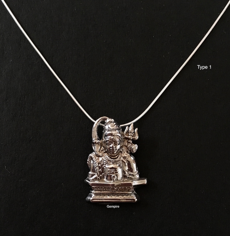 Shiva Pendant Sterling Silver Shivling Pendant Shiva Charm | Etsy