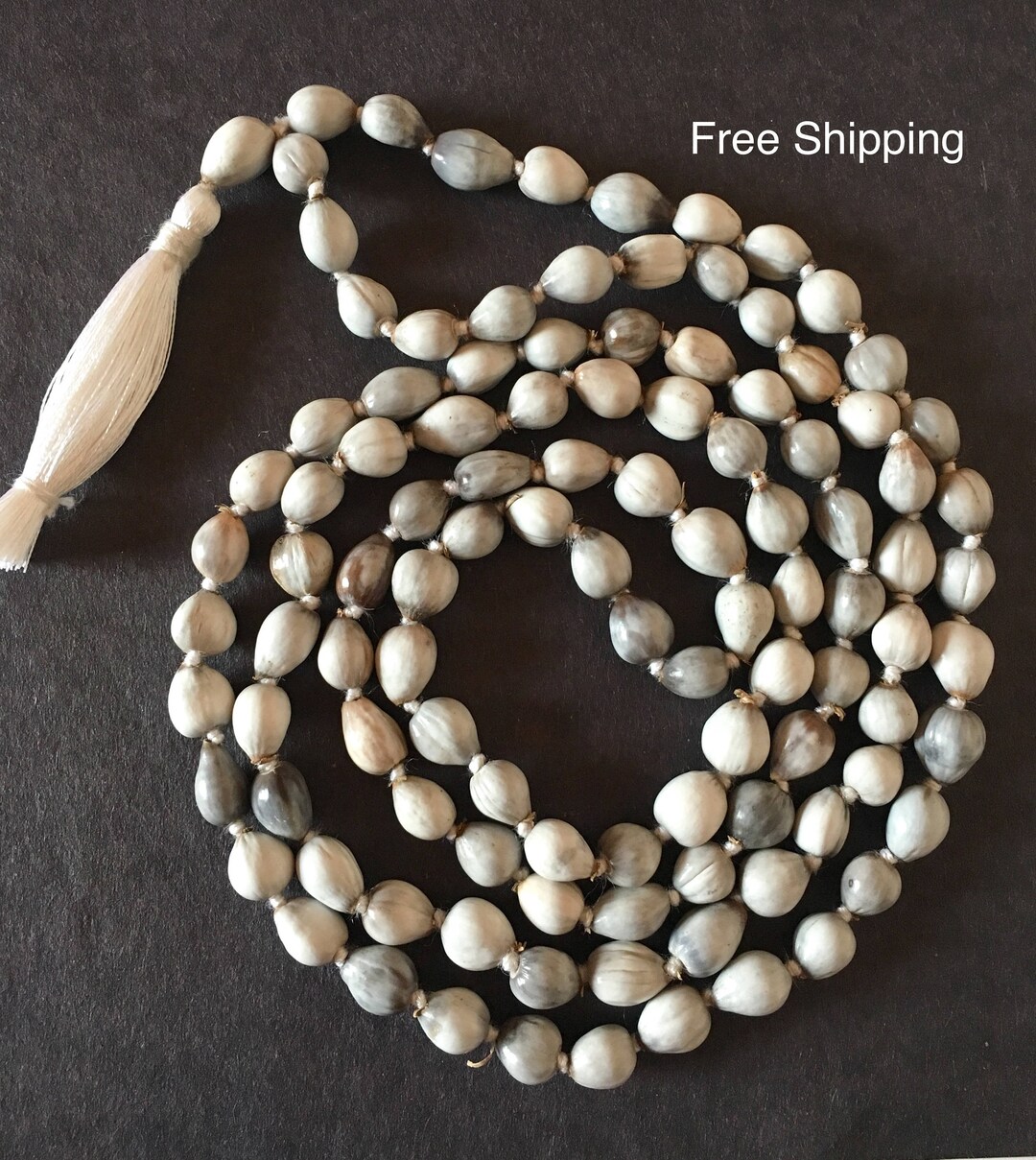 Vaijayanti Mala Beads Necklace Vaijanti Seeds Beads 108 India - Etsy