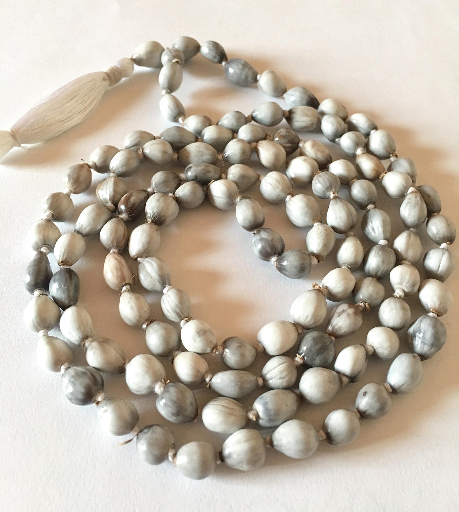 Vaijayanti Mala Beads Necklace Vaijanti Seeds Beads 108 India | Etsy