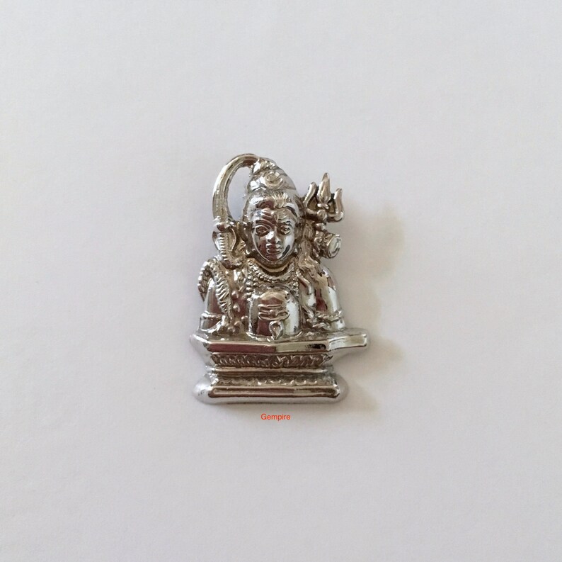Shiva Pendant Sterling Silver Shivling Pendant Shiva Charm | Etsy