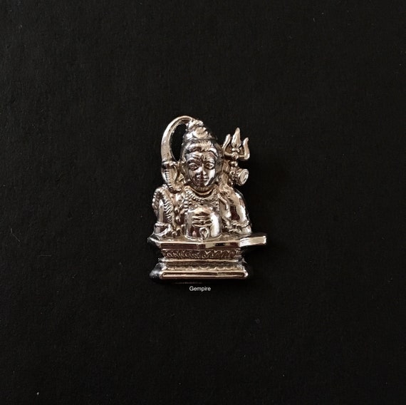 Shiva Pendant Sterling Silver Shivling Pendant Shiva Charm | Etsy