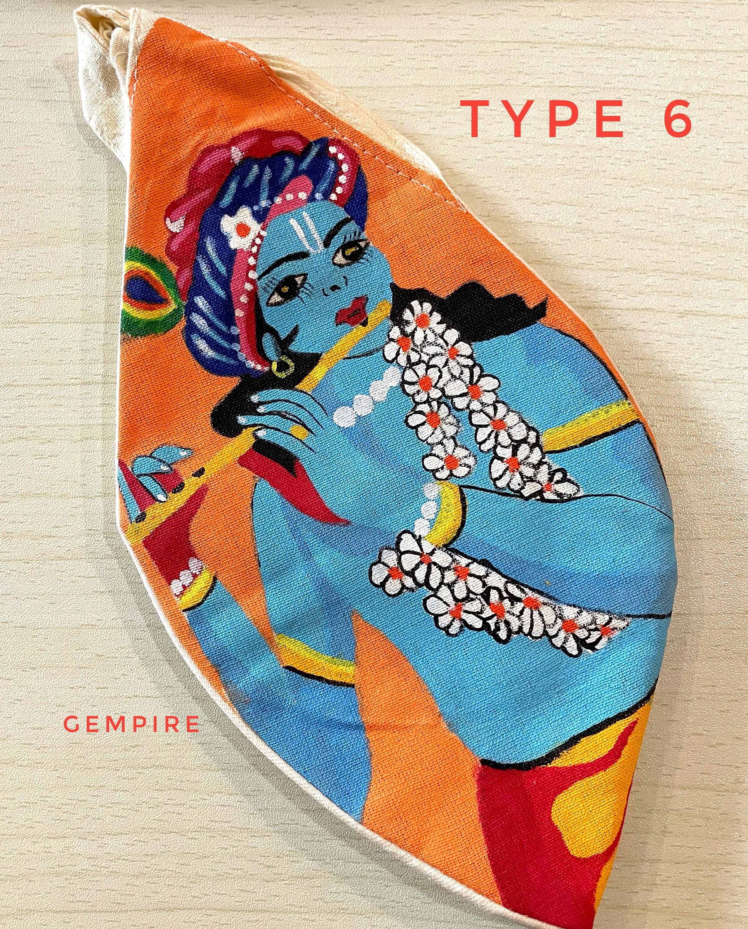Prayer Bag Hand Painted Design -japa Mala Bag With Zip, Zippered ...