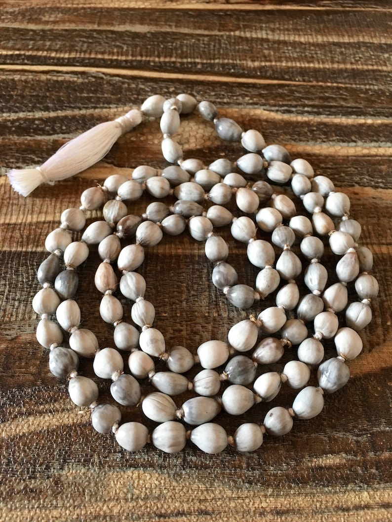 Vaijayanti Mala Beads Necklace Vaijanti Seeds Beads 108 India | Etsy