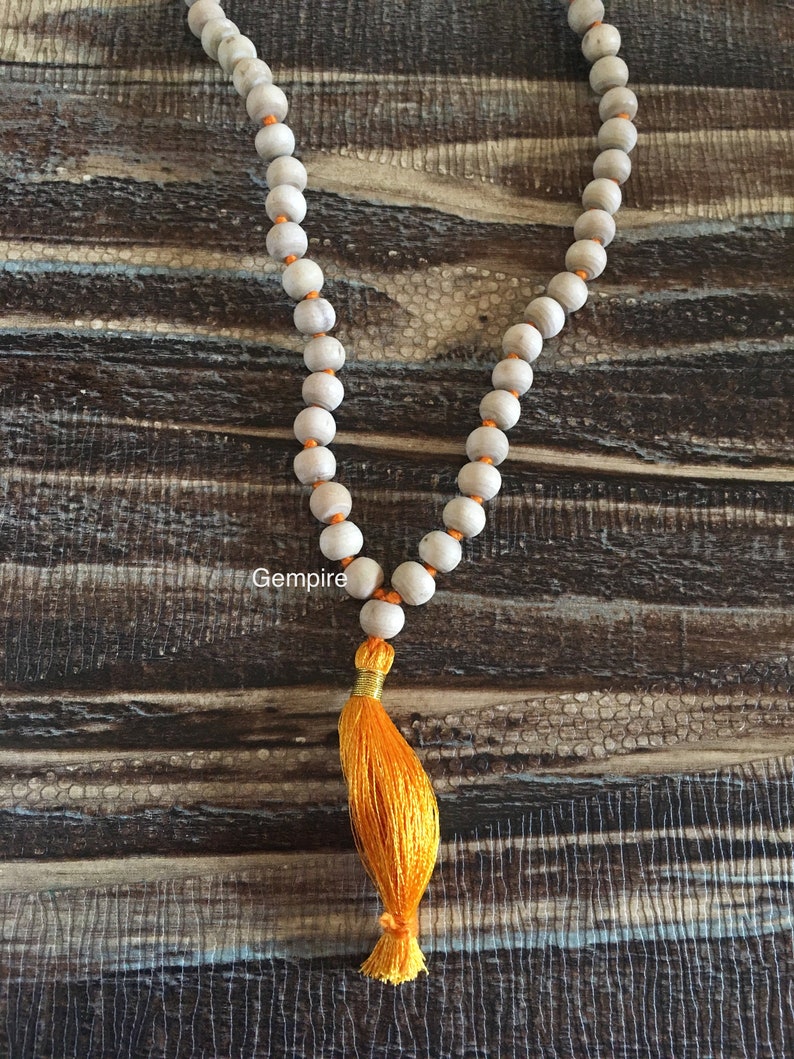 Tulsi Mala 8-9 Mm Premium Beads, Tulasi Necklace 108 Prayer Mala ...