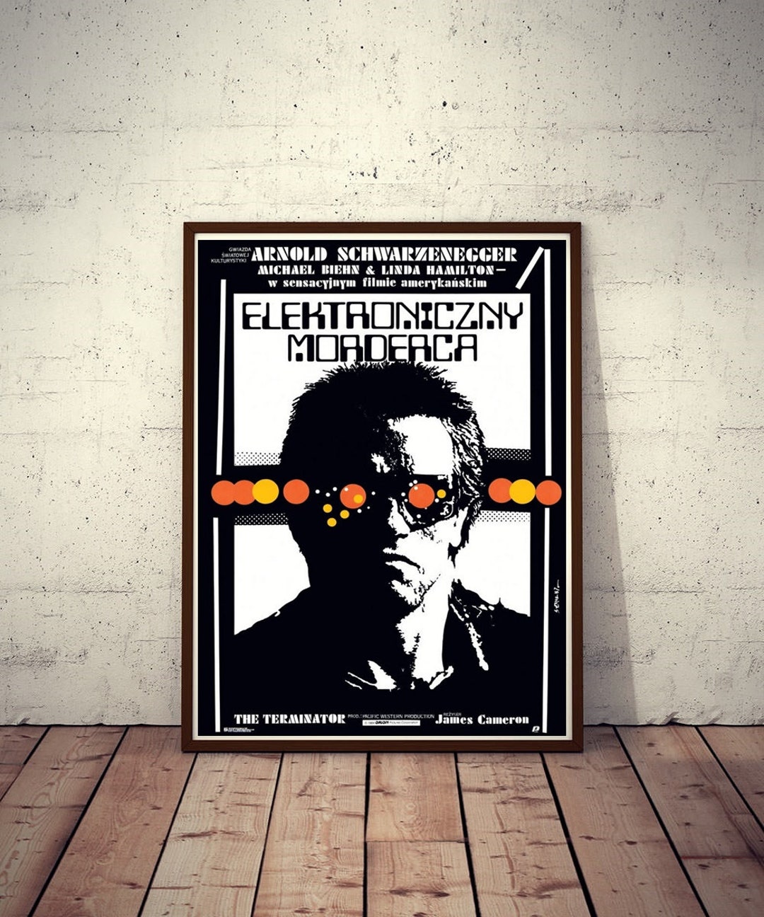 Polish Movie Poster the Terminator James Cameron Classic, Wonderful ...