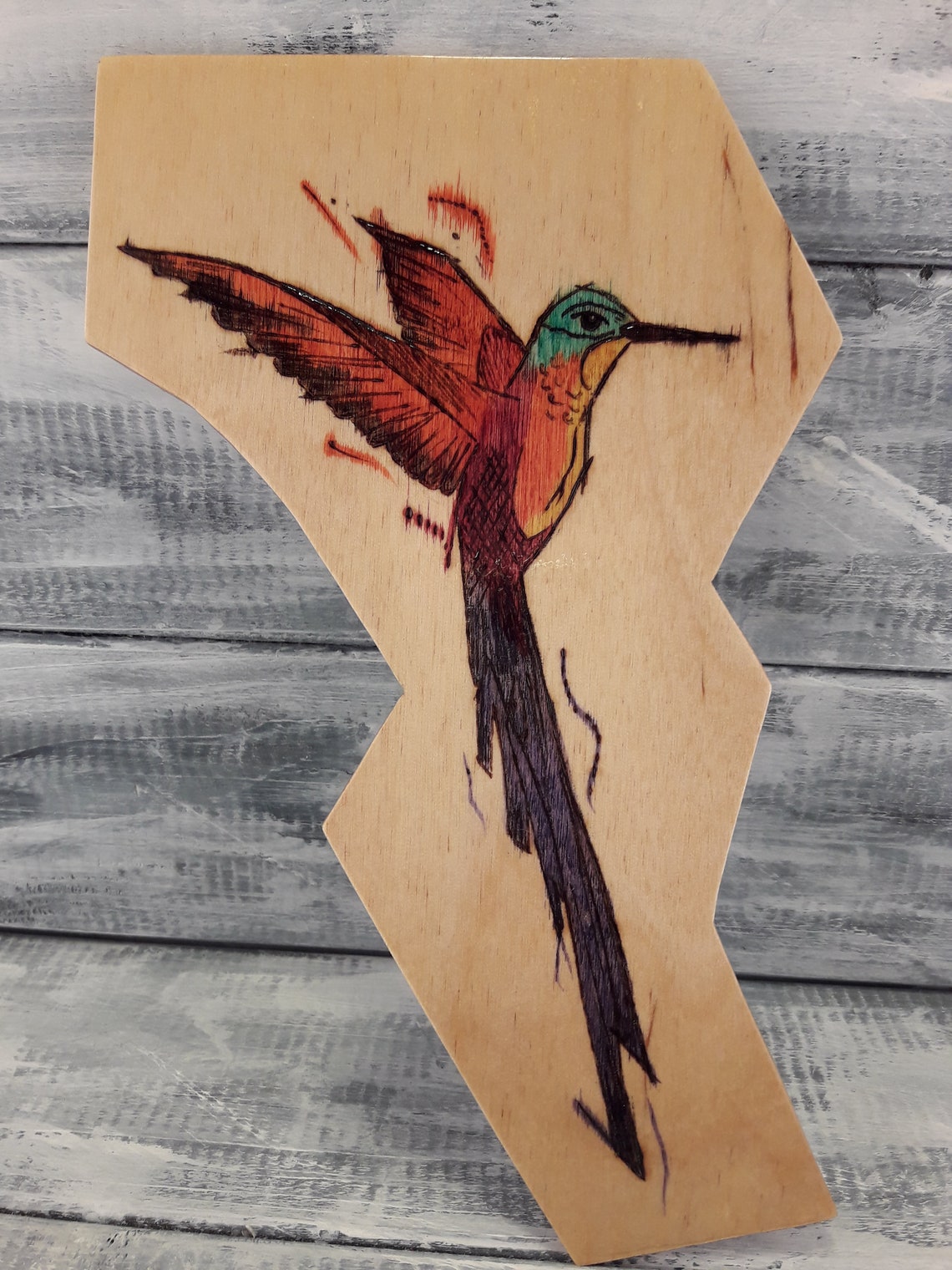 Bird pyrography handmade pyrography woodburning | Etsy