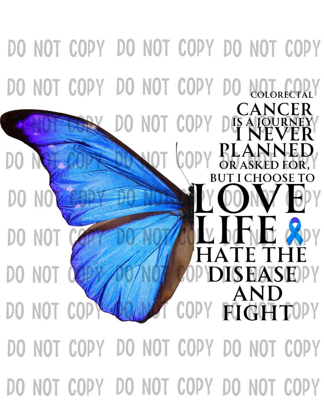 Colorectal Cancer Awareness, Butterfly, Live, Fight, PNG, Sublimation ...
