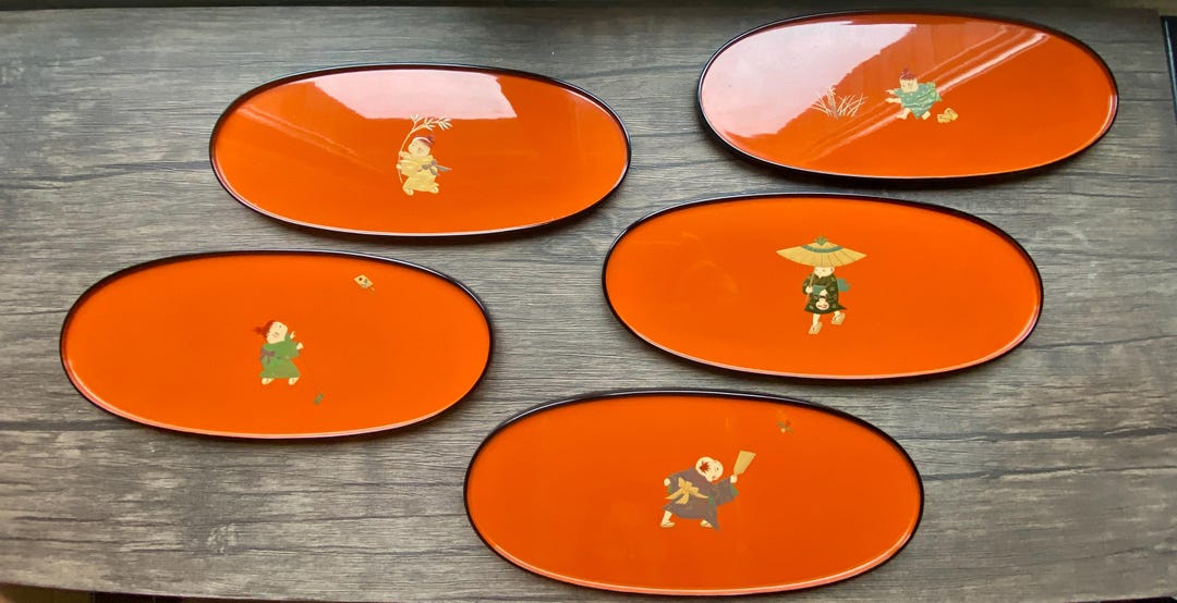 Vintage Japanese Lacquerware Wajima-nuri (輪島塗) From Renowned Taigado ...
