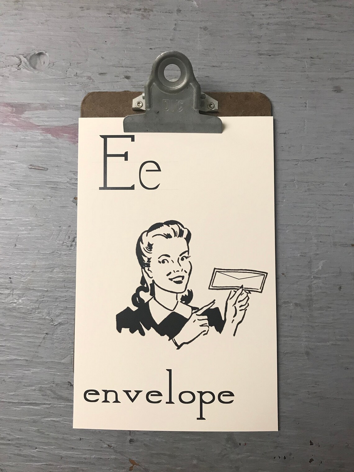 E is for Envelope Flashcards - Etsy