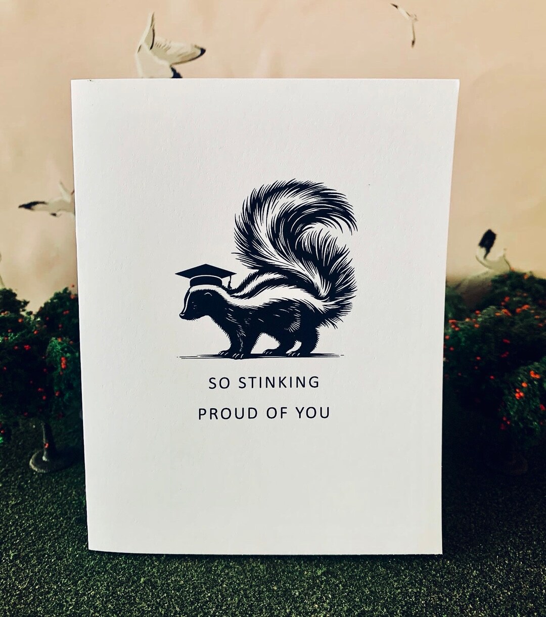 Skunk - so Stinking Proud of You - Graduation Card - Etsy
