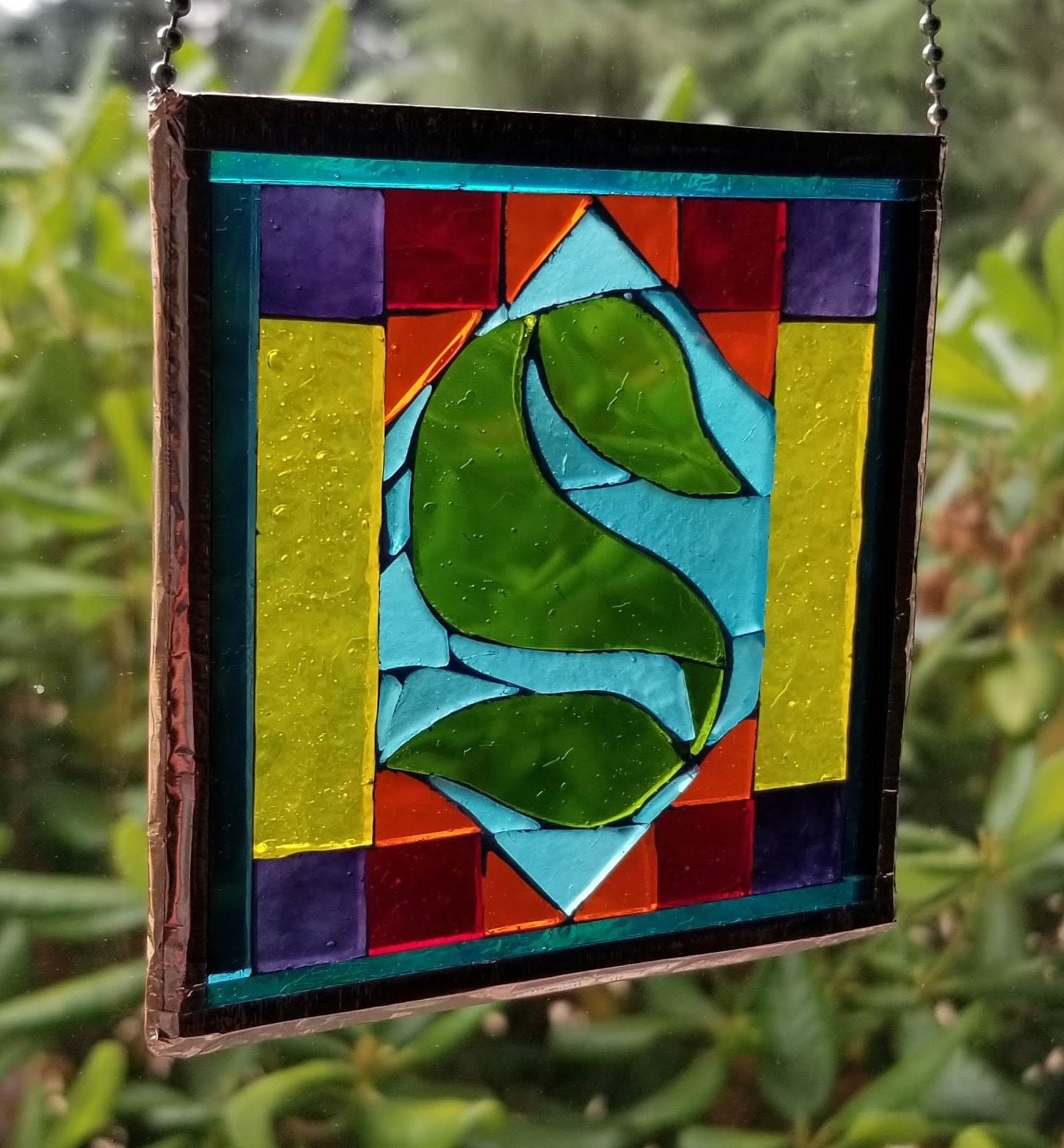 Stained Glass Mosaic Suncatcher - Made to Order - Etsy