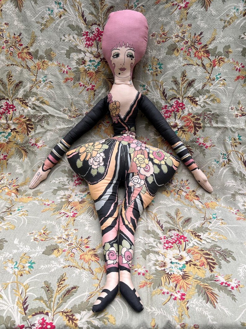 Flapper Doll | 1970's | Toyworks | Peter Max Style - Etsy