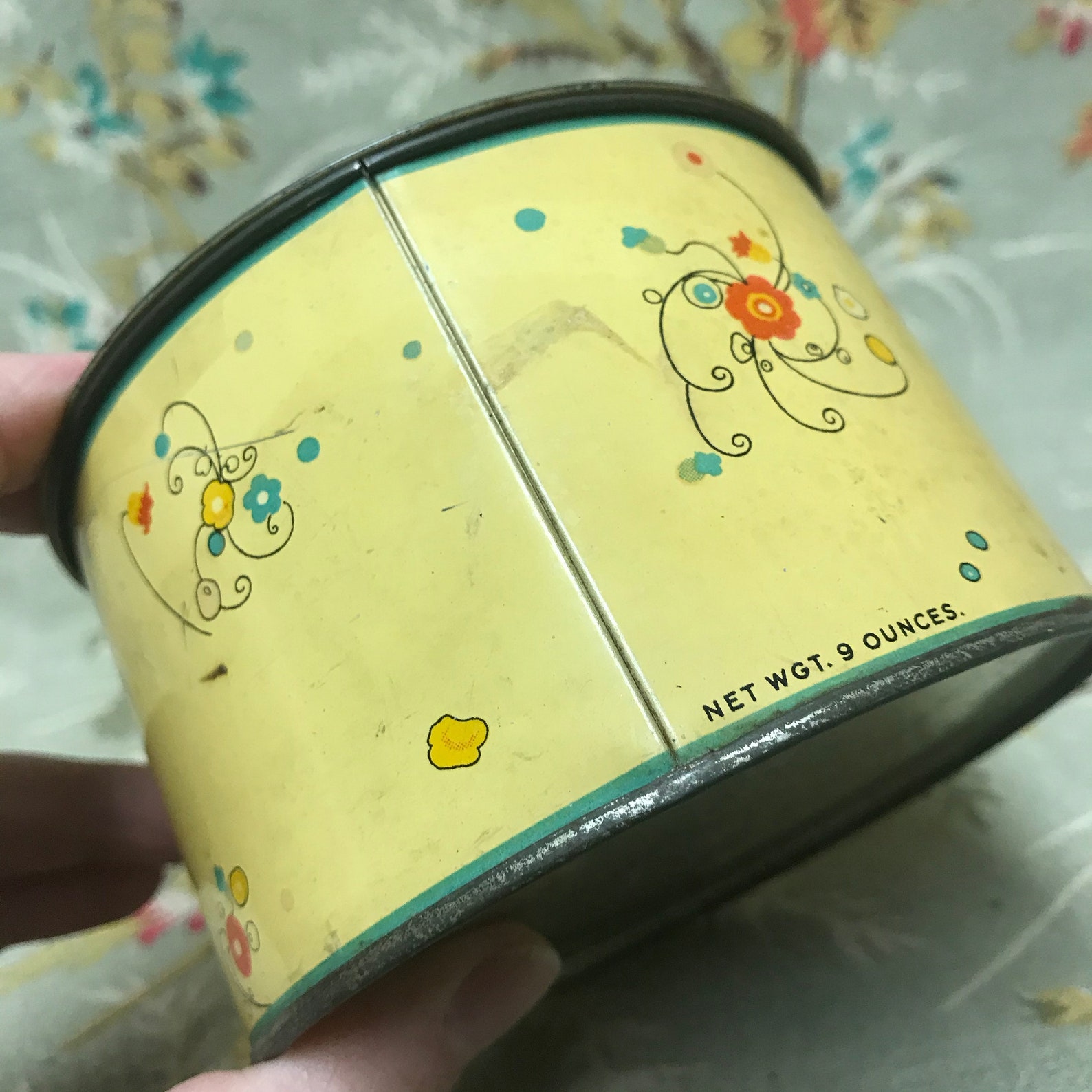 Art Deco Powder Tin - Cara Nome Toilet Powder Tin - 1940's Boudoir Room ...