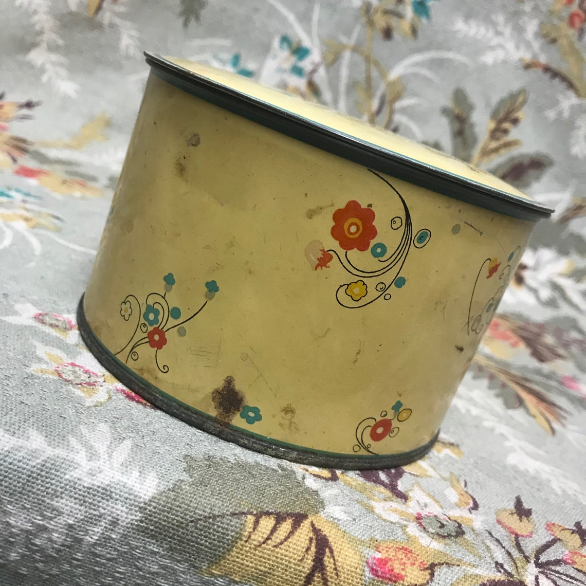 Art Deco Powder Tin - Cara Nome Toilet Powder Tin - 1940's Boudoir Room ...