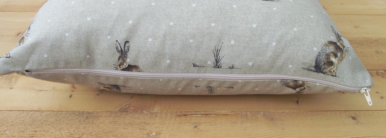 Hare Cushion Rustic Rabbit Pillow Hartley Hare Cushion - Etsy UK